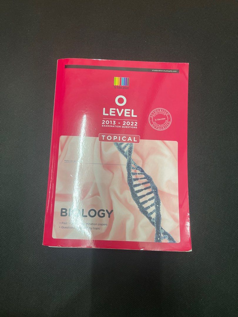O Level Biology Topical 2013-2022 Examination Questions, Hobbies & Toys ...