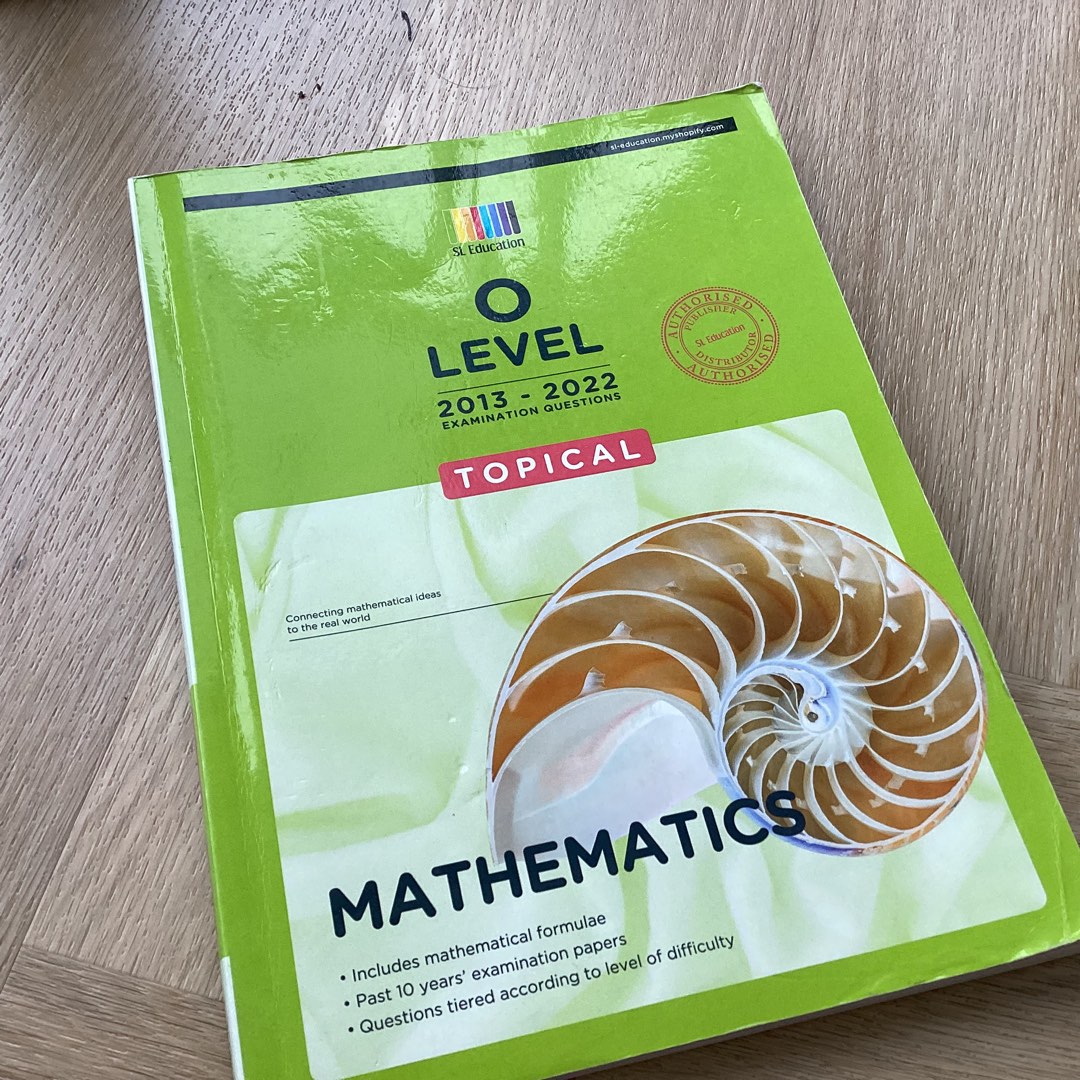 O Level Mathematics Topical Exam Questions 2013-2022, Hobbies & Toys ...