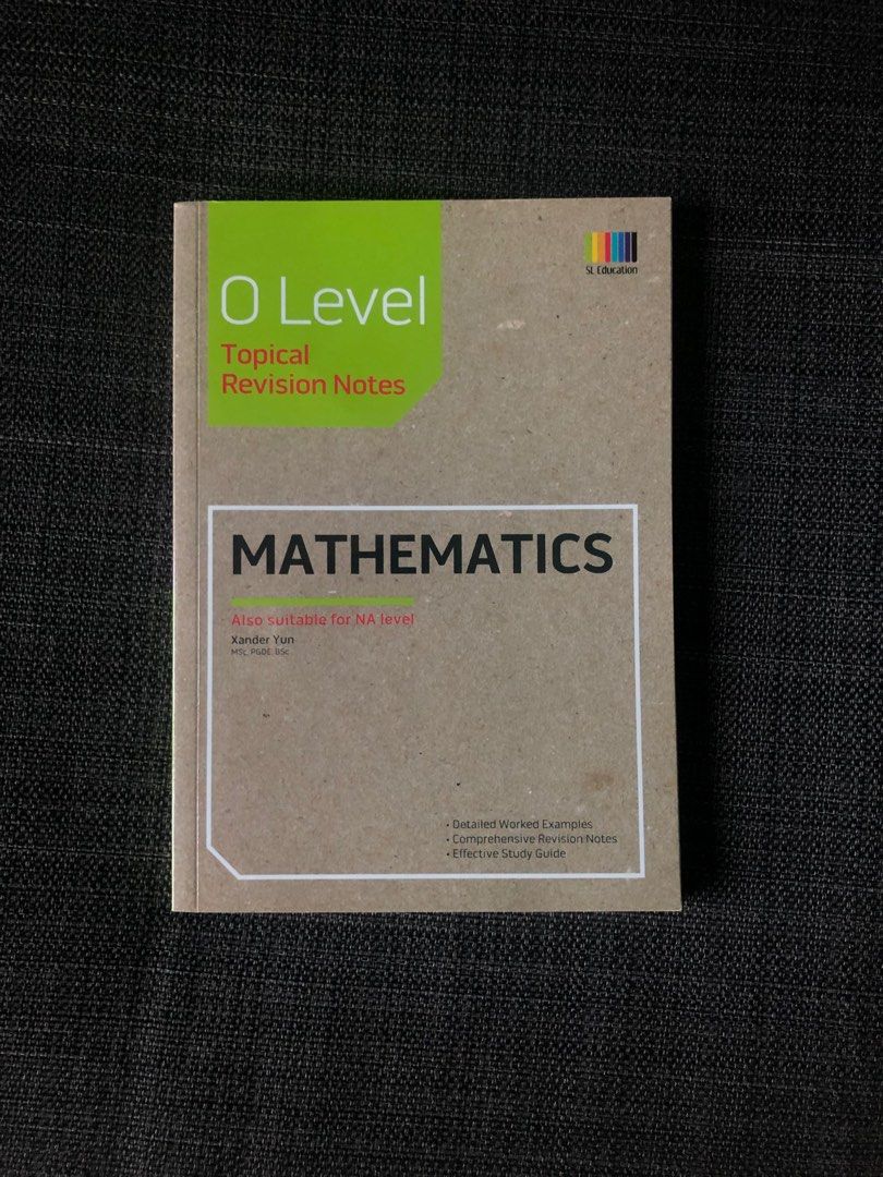 O Level Mathematics Topical Revision Notes, Hobbies & Toys, Books ...