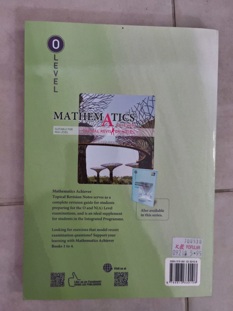 O Level Mathematics Topical Revision Notes, Hobbies & Toys, Books ...