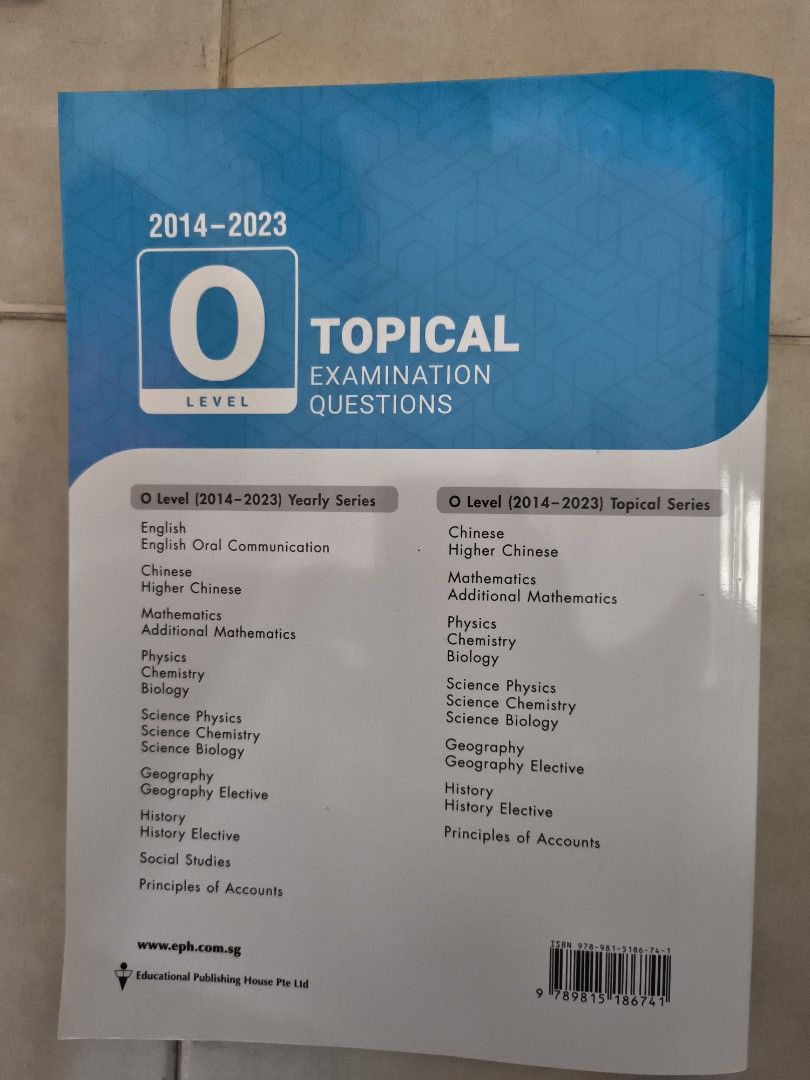 O Level Topical Examination Questions Physics 2014-2023, Hobbies & Toys ...