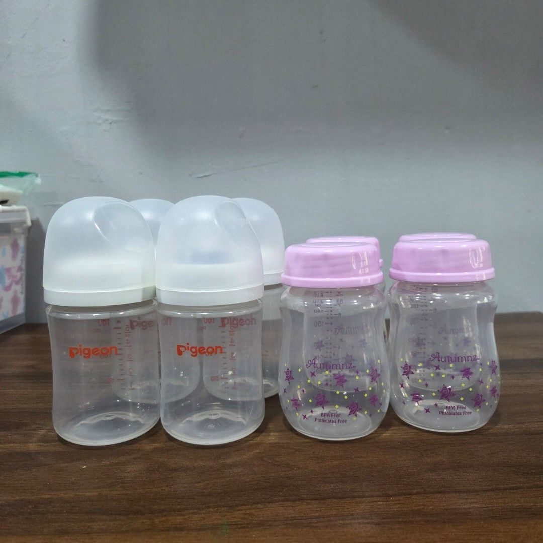 Pigeon 3rd Gen 5oz Feeding Bottle Autumz 7oz Storage Bottle Wide Neck ...