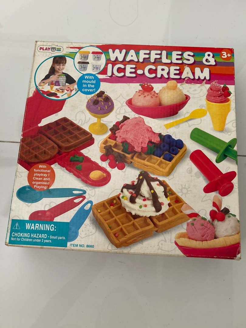 Play-Doh Waffles & Ice Cream Set, Hobbies & Toys, Toys & Games on Carousell