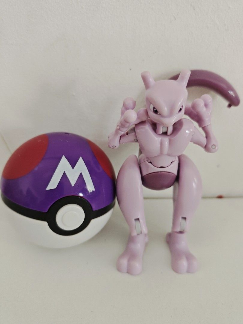 Pokemon Mewtwo Figure with Poke Ball, Hobbies & Toys, Toys & Games on ...