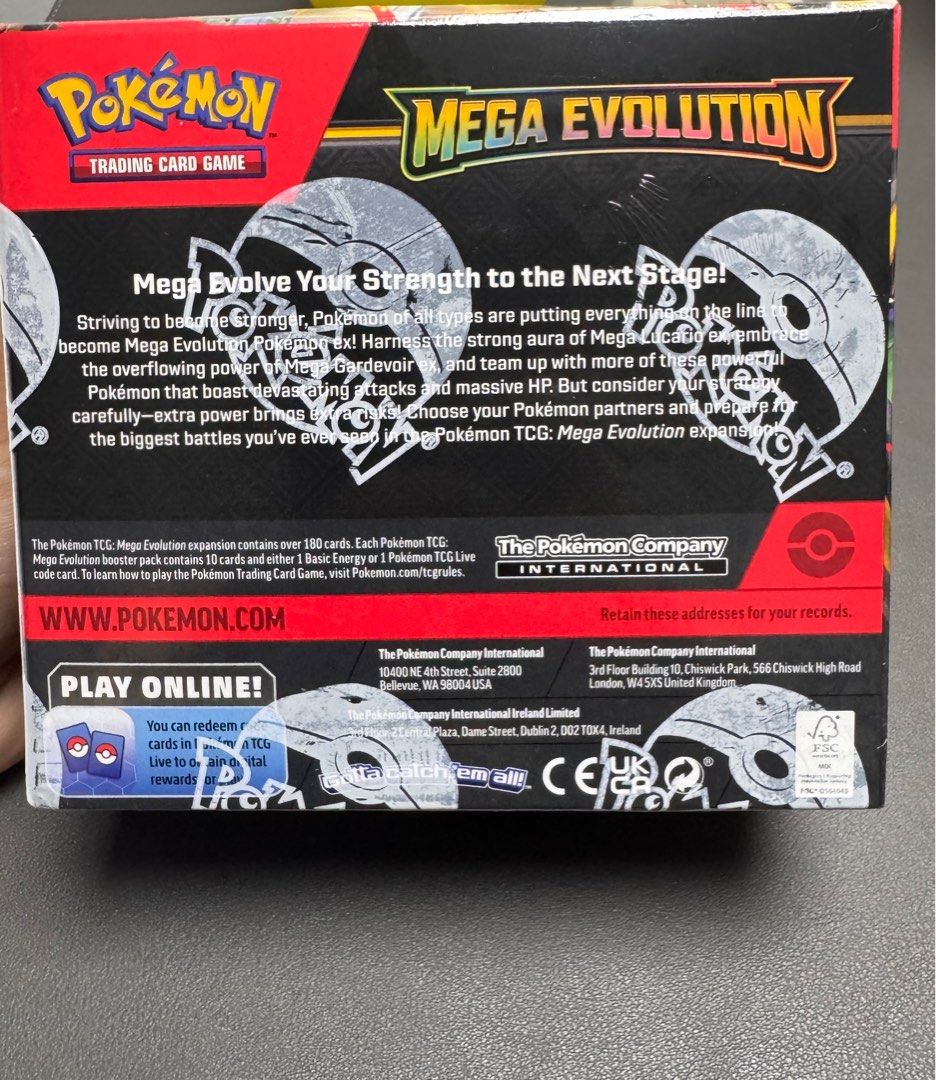 Pokemon TCG Mega Evolution Booster Box, Hobbies & Toys, Toys & Games on ...