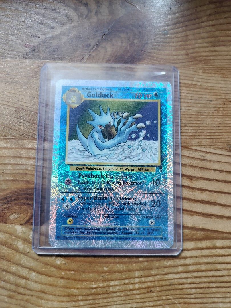 Pokémon cards Golduck Holo, Hobbies & Toys, Toys & Games on Carousell