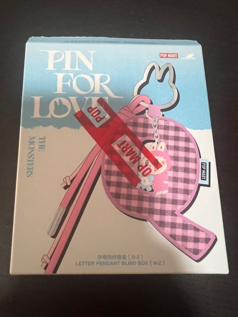 POP MART The Monsters Pin For Love Letter Pendant Blind Box, Hobbies ...