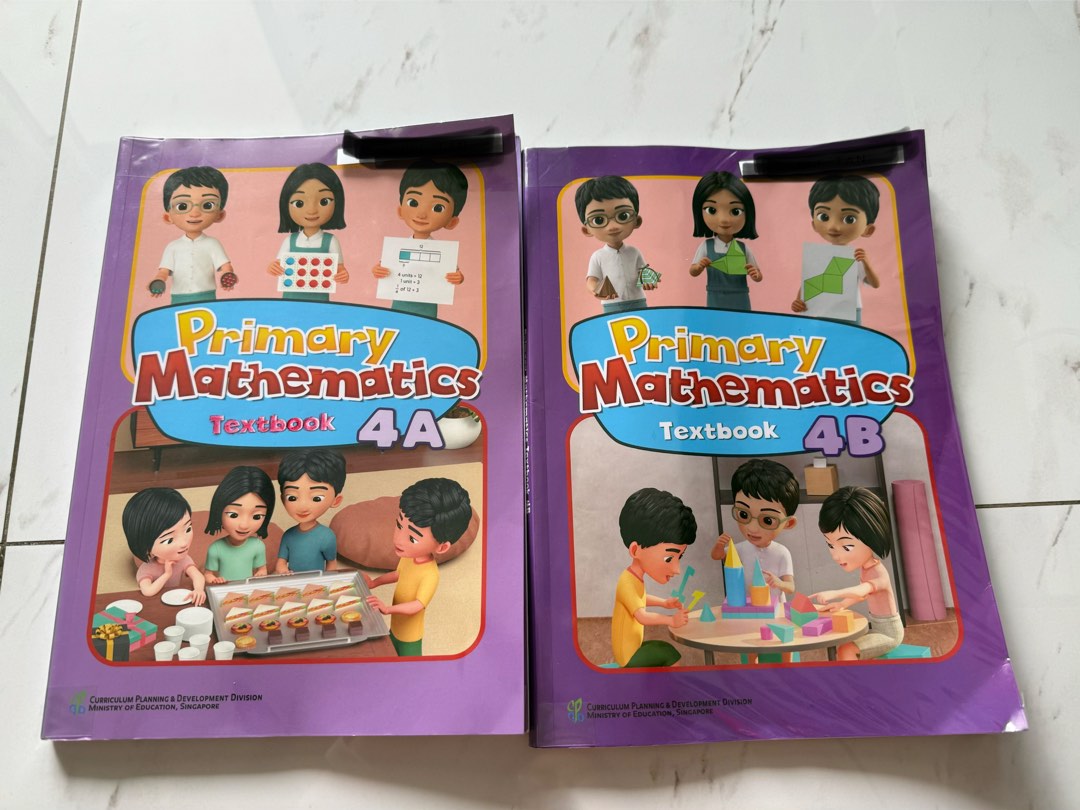 Primary Mathematics Textbook 4A & 4B, Hobbies & Toys, Books & Magazines ...