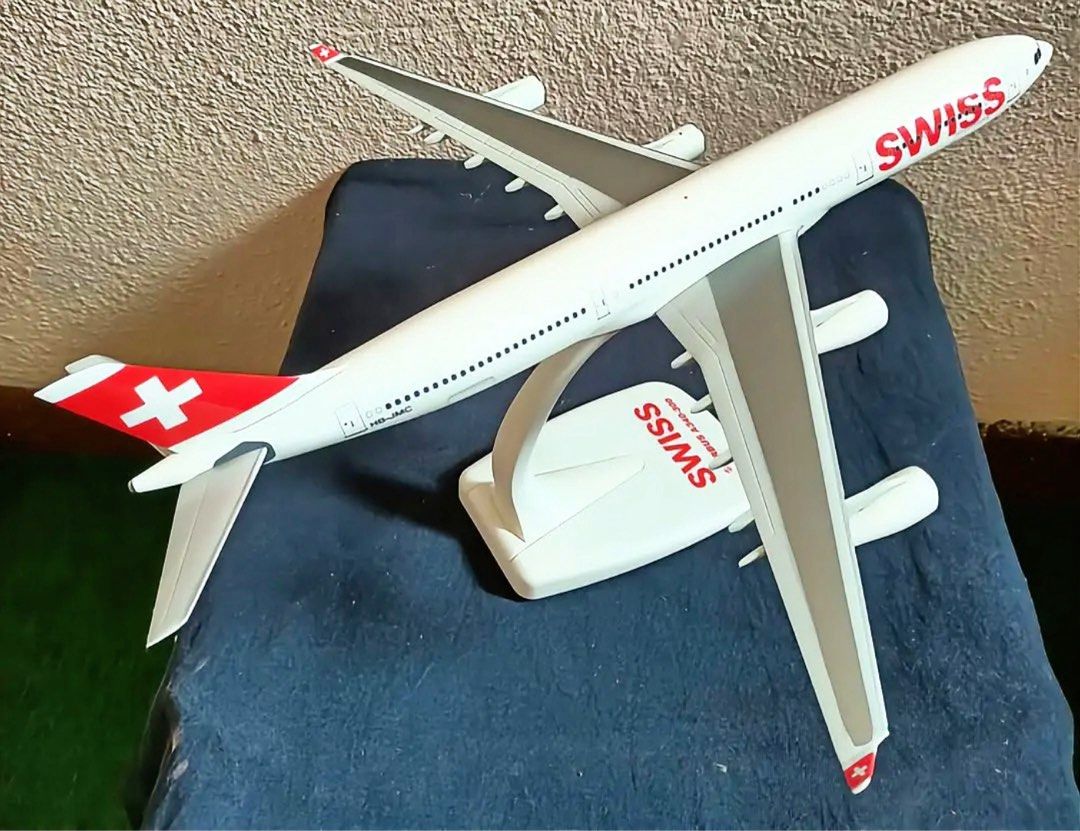 Rare SWISS Airbus A340-300 Model Aircraft (Old Collection) with Stand ...