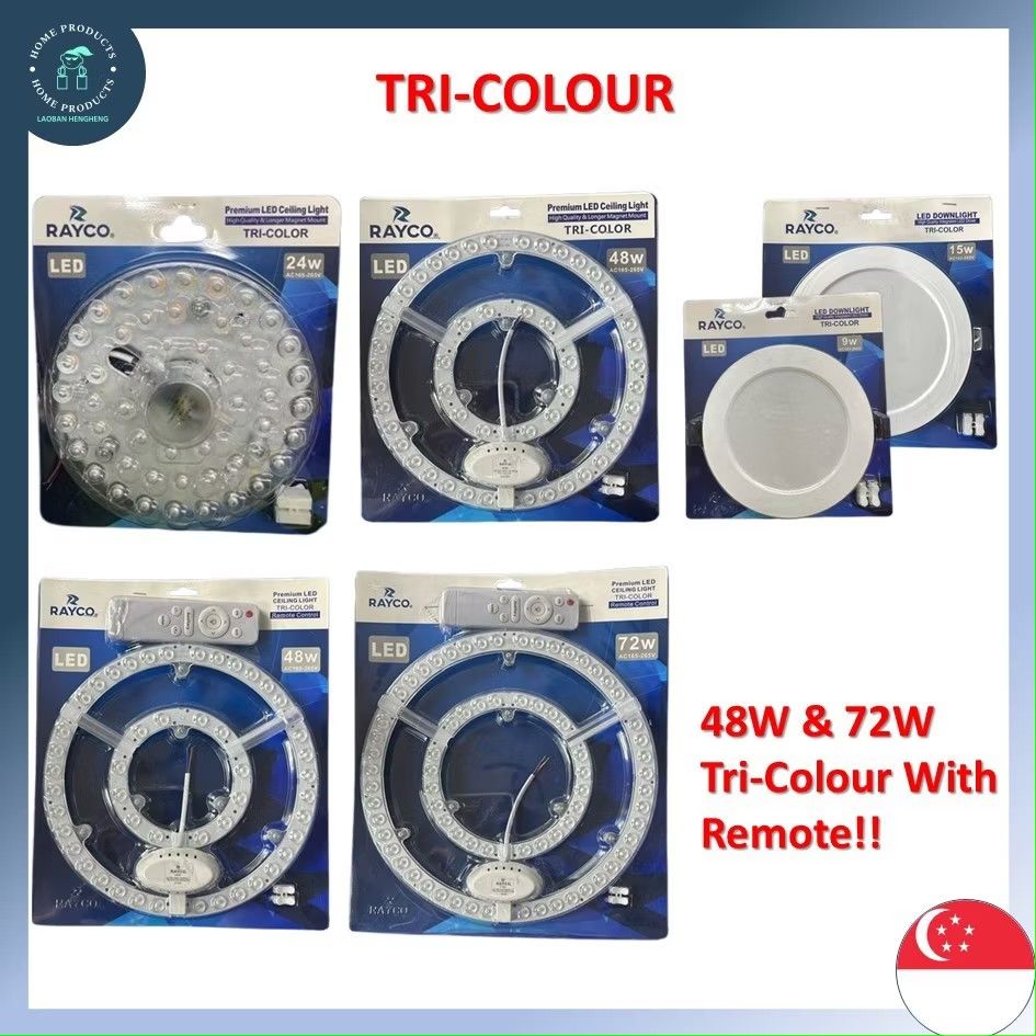 Rayco LED Ceiling Lights - Daylight & Tri-Colour, Furniture & Home ...
