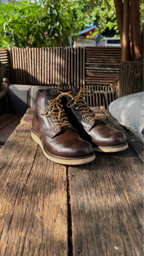 Redwing 8134 Round toe, Fesyen Pria, Sepatu , Sepatu Boot di Carousell