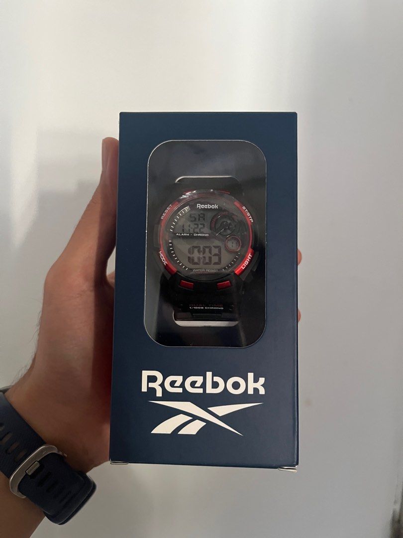 Reebok Patchy RV-PAT-G9-PBPB-WR Black Red Men Digital Watch | 35MM ...