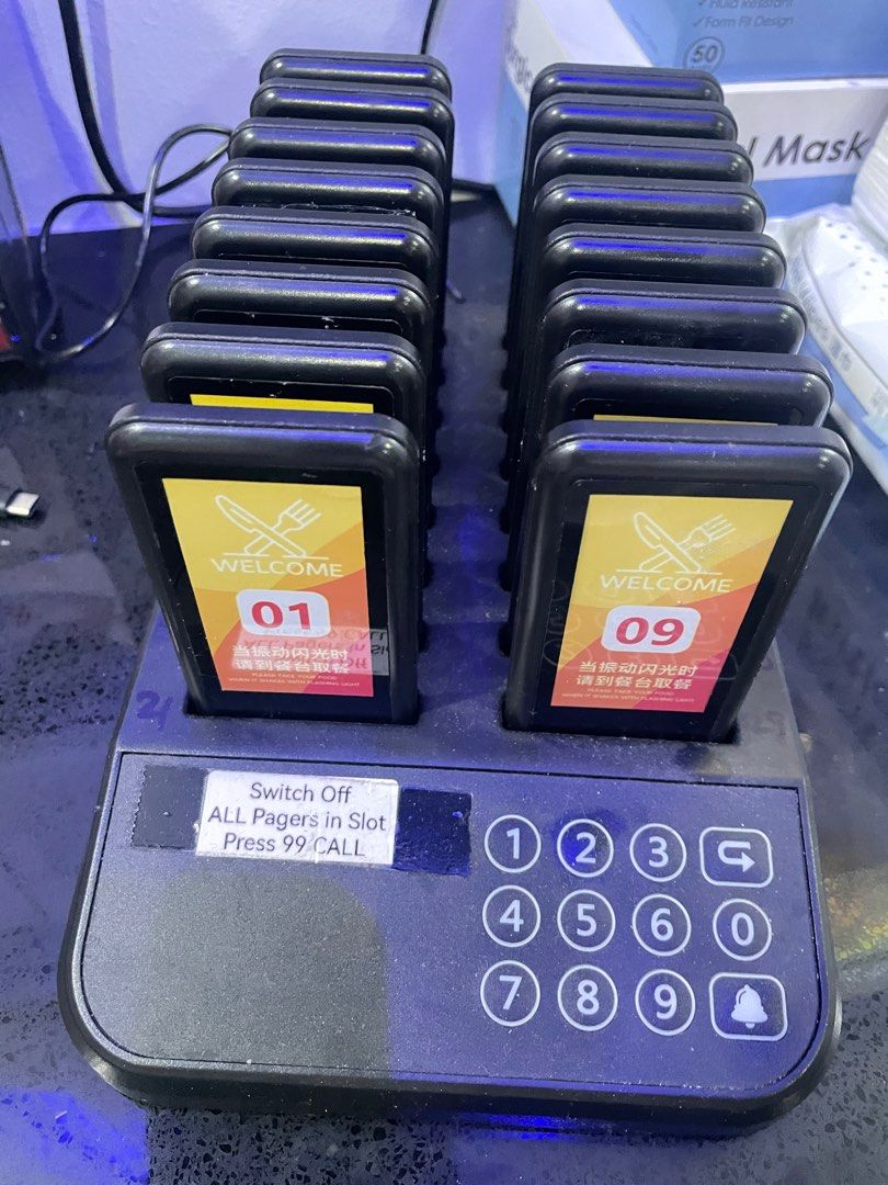 Restaurant Pager System with an 16 Pagers, Hobbies & Toys, Memorabilia ...