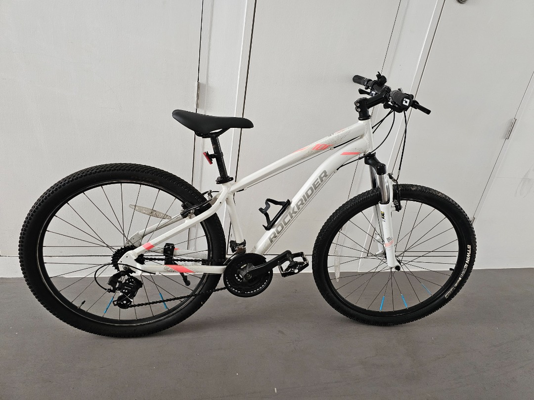 Rockrider ST 100 Mountain Bike with Shimano shifter & metal pedals ...