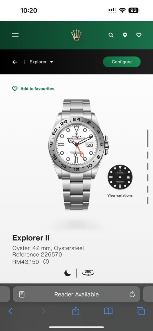 Rolex Explorer II 226570, Luxury, Watches on Carousell