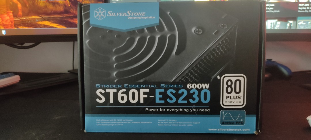 SilverStone Strider Essential 600W Power Supply, Computers & Tech ...