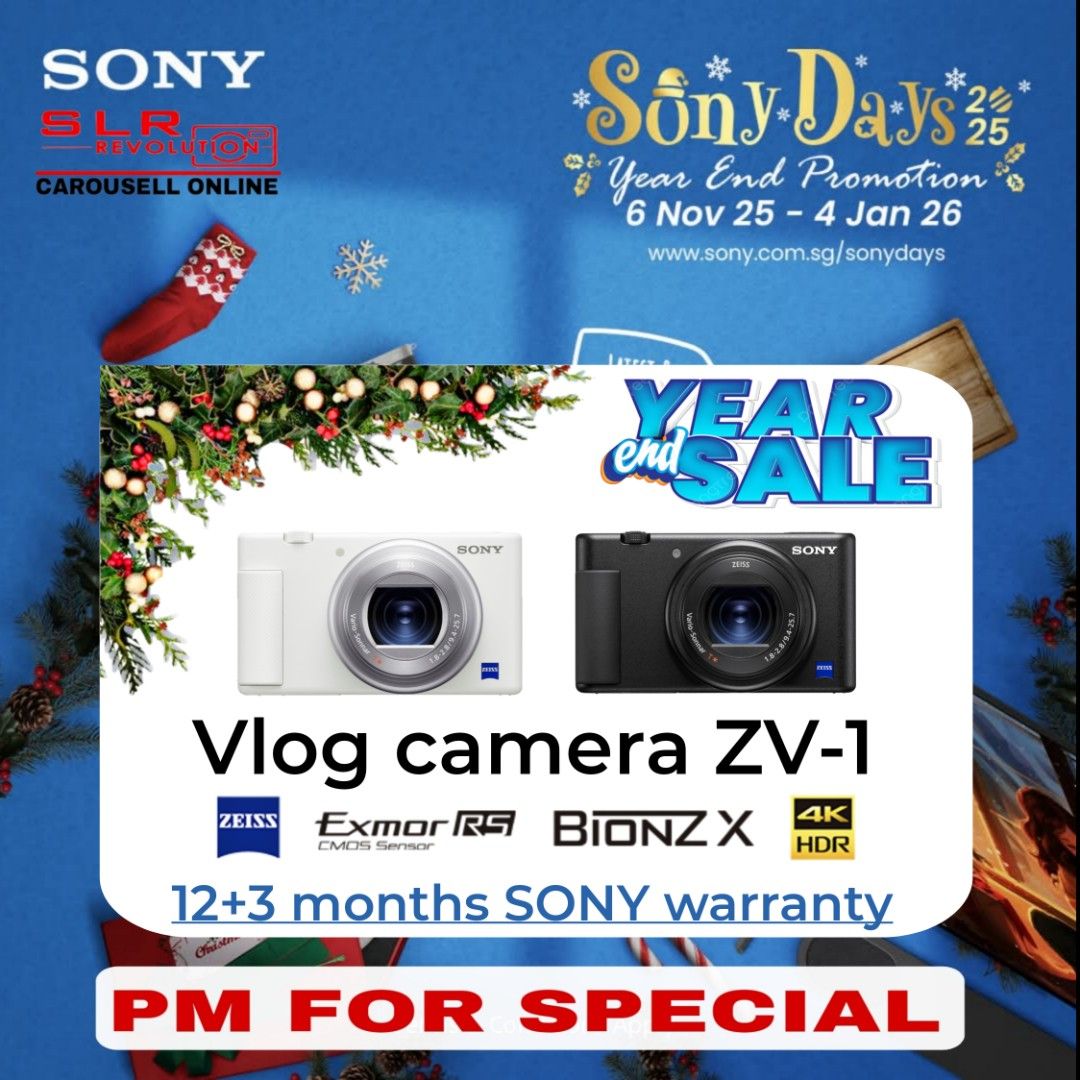 SONY ZV1 VLOGGING CAMERA Sony zv1 z-v1 zv-1 ZV-1 ZV1, Photography ...