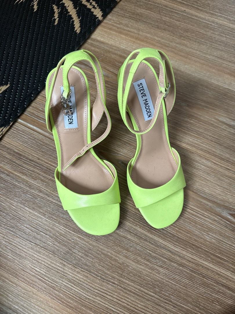 Steve Madden Neon Green Heels, Women's Fashion, Footwear, Heels on ...