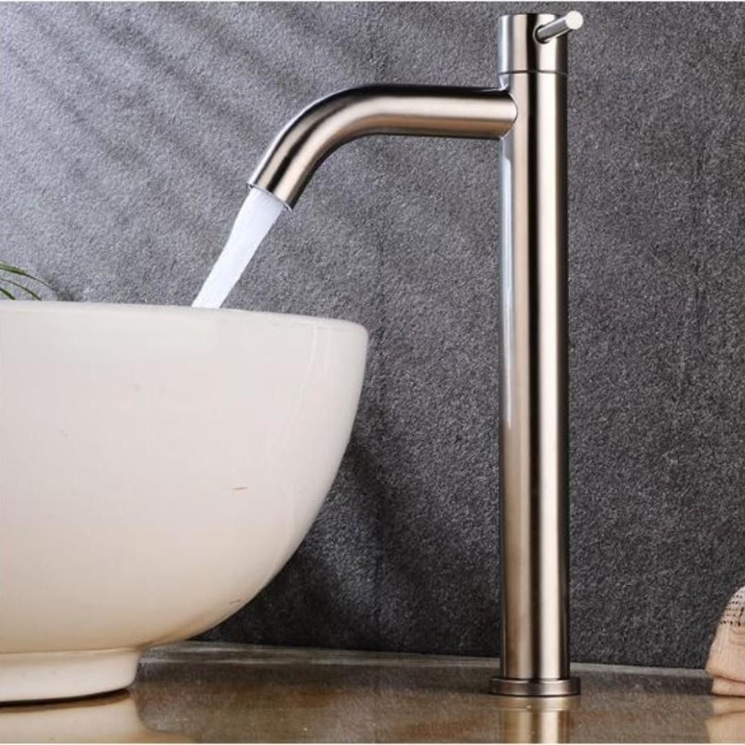 SUS304 Stainless Steel Bathroom Basin Cold-Only Single Lever Tap ...