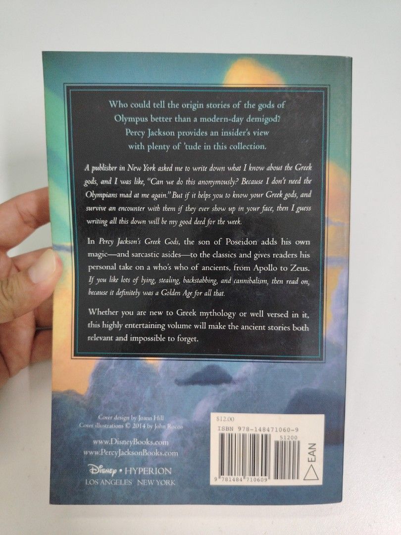 [Used] Percy Jackson's Greek Gods by Rick Riordan (YA / Fantasy ...
