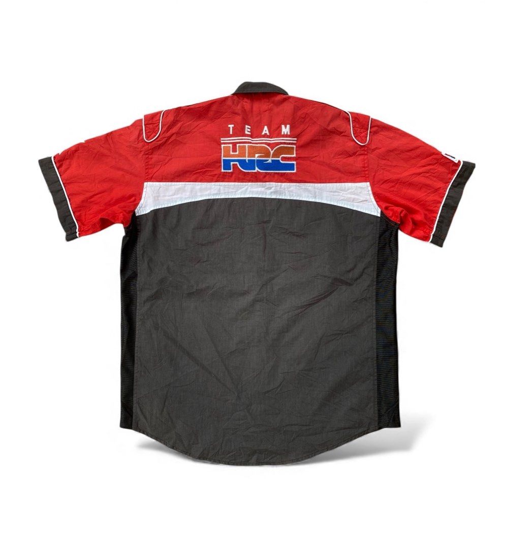Vintage Honda HRC Racing Team Shirt ( Pit 23 ), Men's Fashion, Tops ...