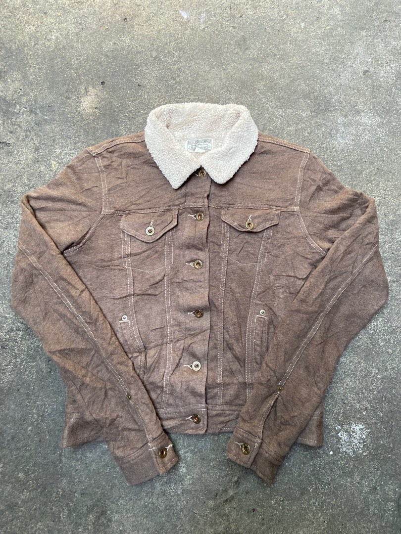 VTG RALPH LAUREN USA FLAG SHERPA JACKET, Women's Fashion, Coats ...