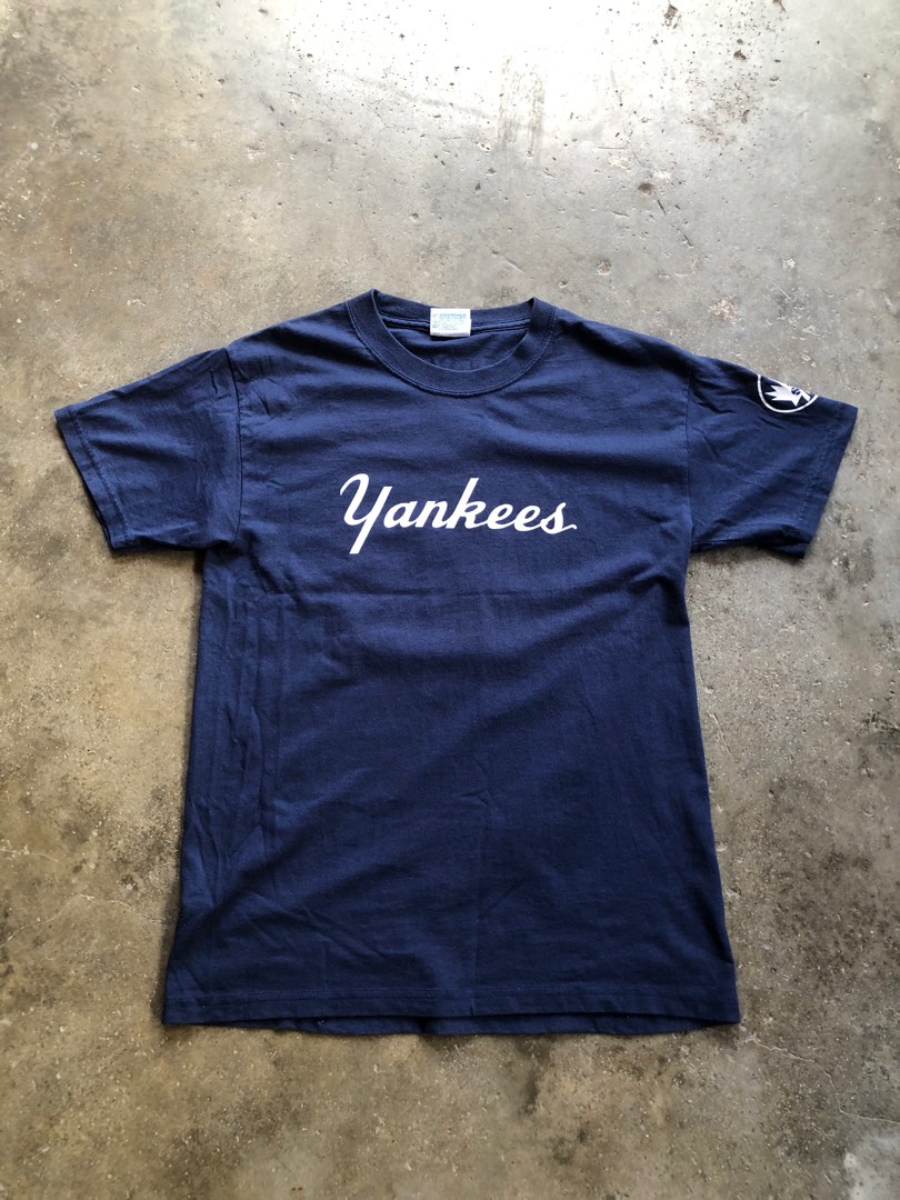 Y2K VINTAGE HANES YANKEES FRYER INDUSTRIES #13 TEE, Men's Fashion, Tops ...