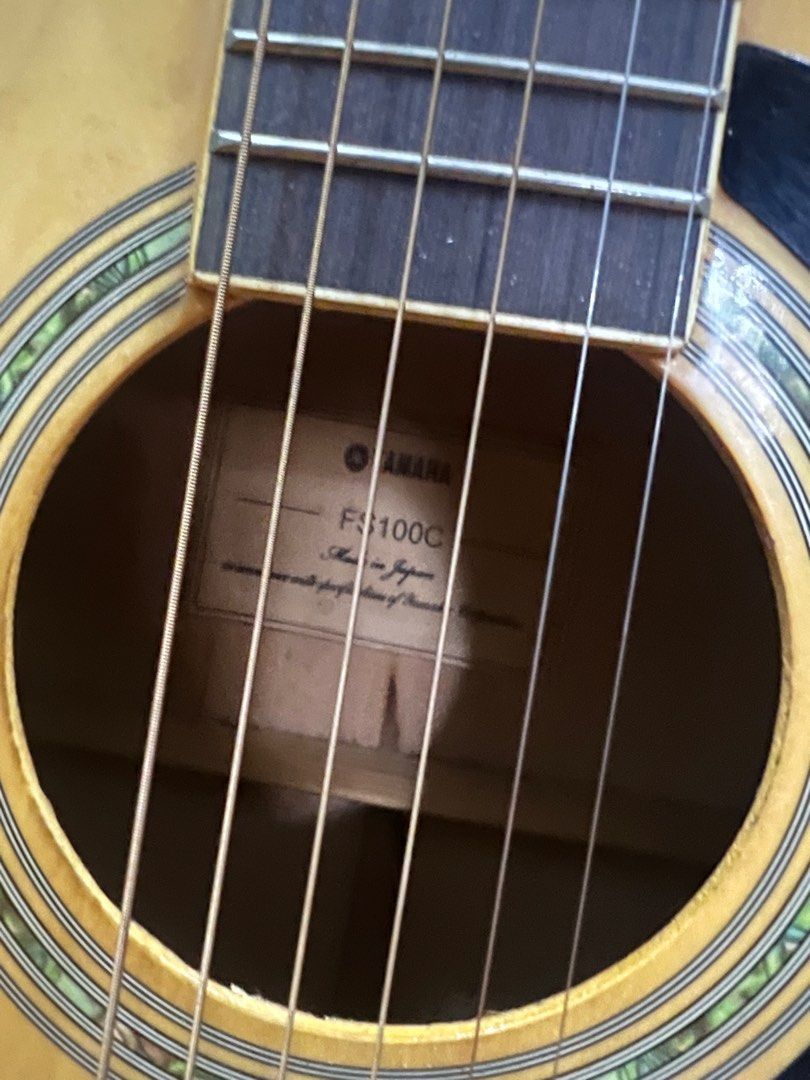 Yamaha FS100C Acoustic Guitar Made in Japan, Hobbies & Toys, Music ...