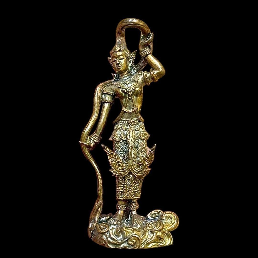 [$138] Mae Thorani Roop Lor/Earth Goddess, LP Kalong, Wat Khao Leam, BE2552, Roon Wai Kru ...