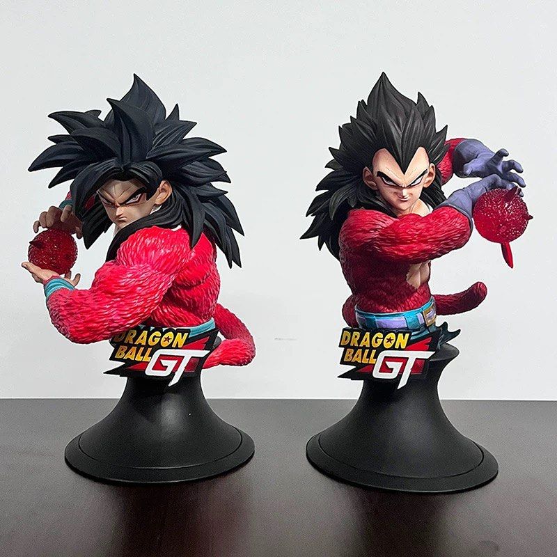 🔥24 cm Super Saiyan 4 Goku & Vegeta Bust Figures | Dragon Ball Anime GK ...