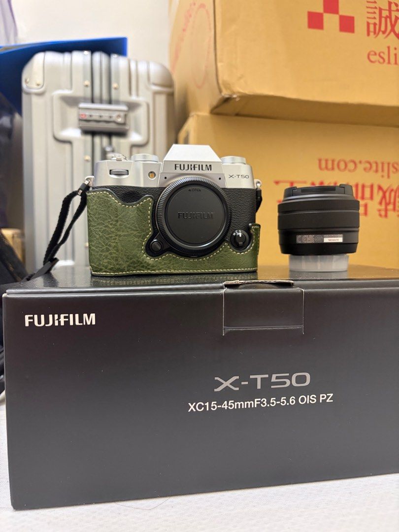 富士相機 Fujifilm X-T50+15-45kit鈦灰色台灣平輸 (全新未拆), 相機攝影, 相機在旋轉拍賣
