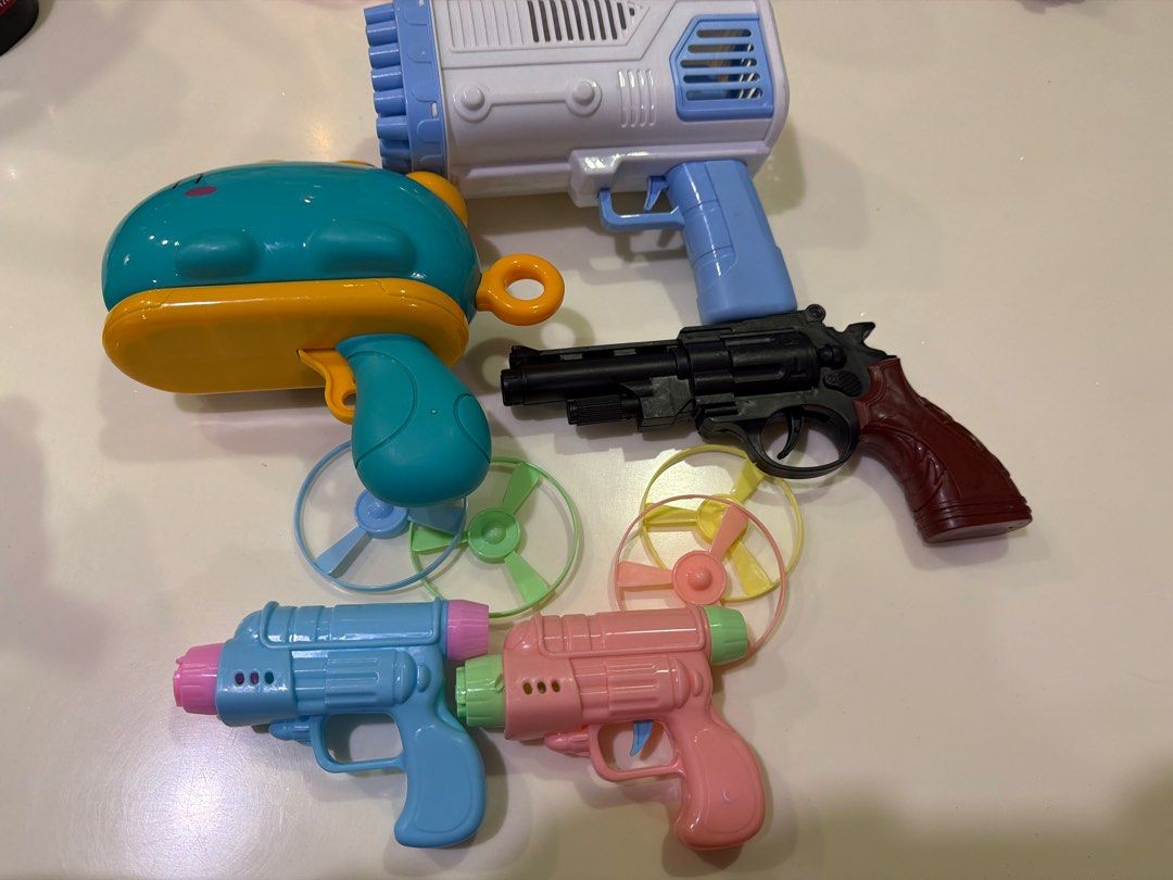 Assorted Toy Guns - Bubble Guns, Propeller Guns (5 F $10), Hobbies ...