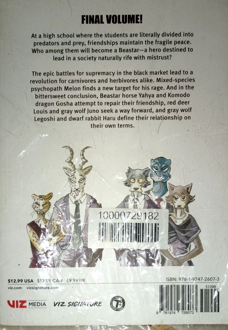 Beastars Volume 22 - Final Volume, Hobbies & Toys, Books & Magazines ...