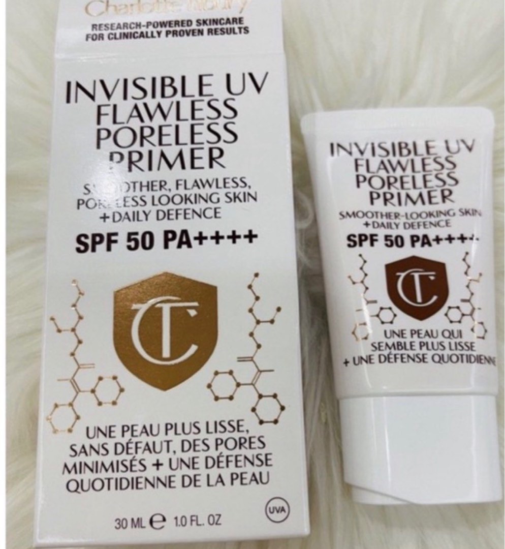 CHARLOTTE TILBURY INVISIBLE UV FLAWLESS PORELESS PRIMER SMOOTHER ...