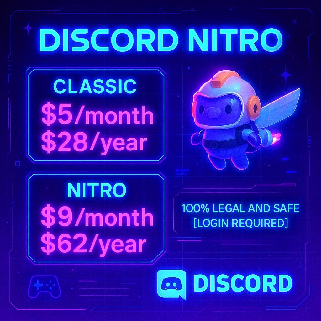 🌟[Cheapest]🌟 Discord Nitro Gift Card, Video Gaming, Gaming Accessories ...