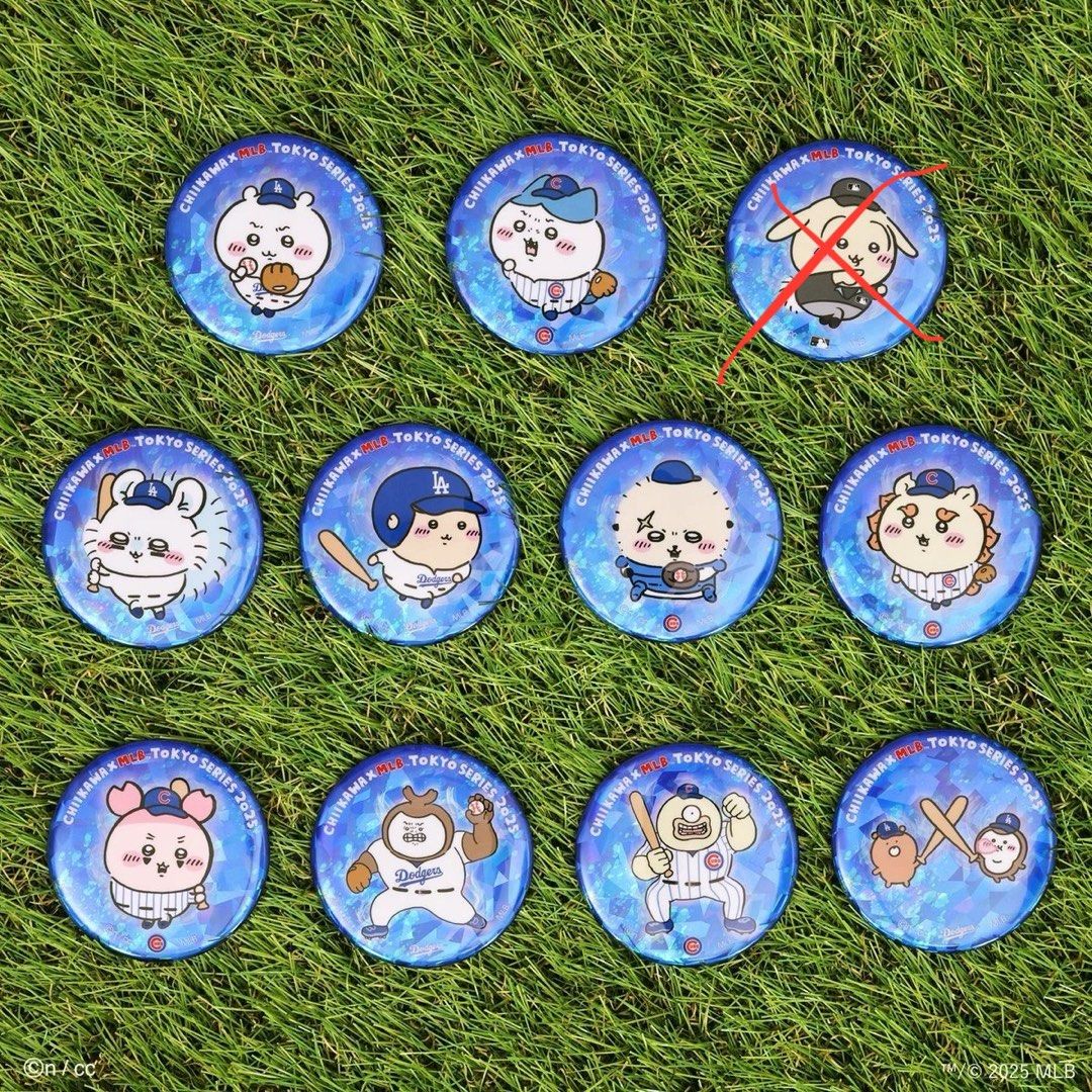 Chiikawa x MLB Tokyo Series 2025 Badge, Hobbies & Toys, Memorabilia & Collectibles, Fan ...