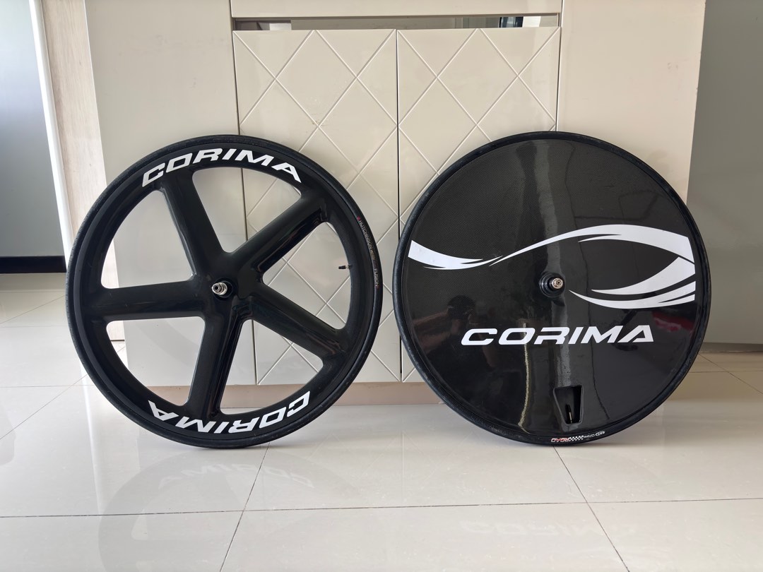 Corima Disc Wheel Five Spoke Track Carbon Wheelset, Sports Equipment ...