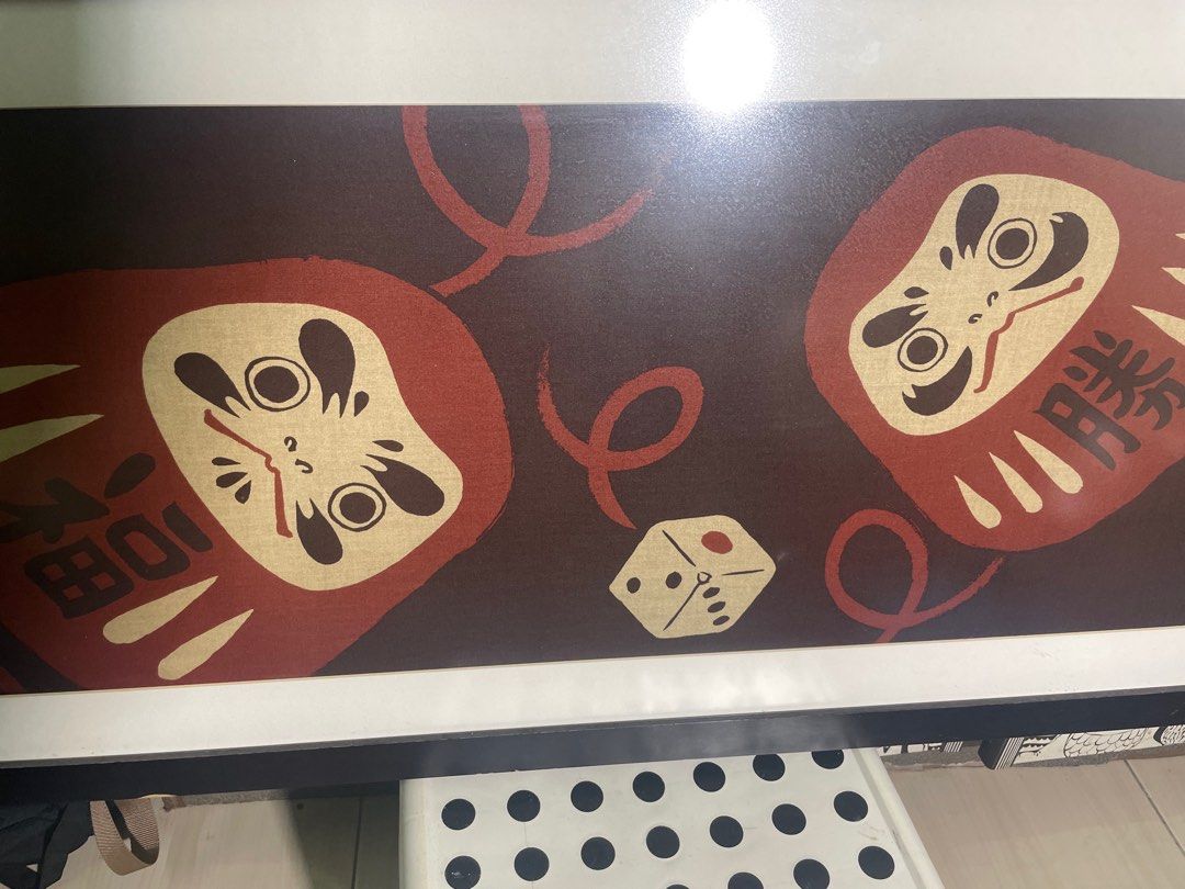 Vintage Daruma Doll Wall Art frame, Hobbies & Toys, Toys & Games on ...