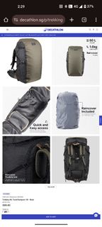 Decathlon Forclaz 40L Travel Backpack, Men's Fashion, Bags, Backpacks ...