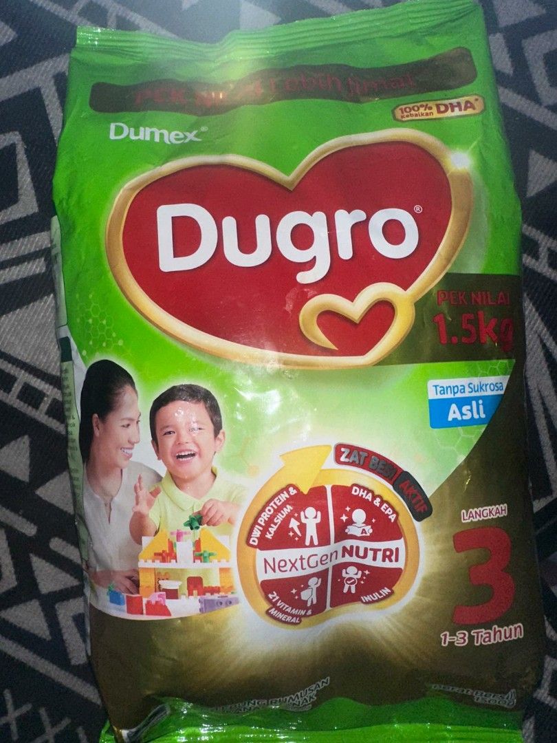 Dumex Dugro Step 3 Milk Powder 1.5kg, Babies & Kids, Nursing & Feeding ...