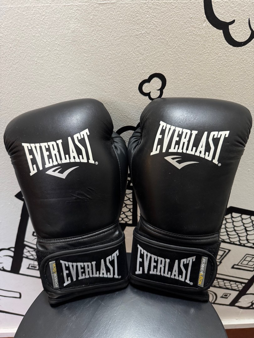 Everlast Powerlock Training Gloves - 14oz, Sports Equipment, Other ...