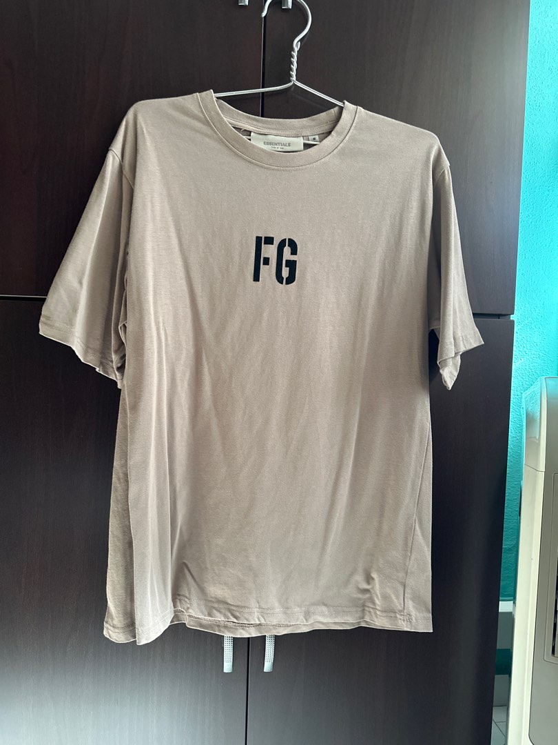 Fear of God Essentials FG Tee - Taupe, Men's Fashion, Tops & Sets ...