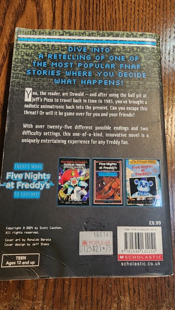 Five Nights at Freddy's: Return to the Pit Book, Hobbies & Toys, Books ...
