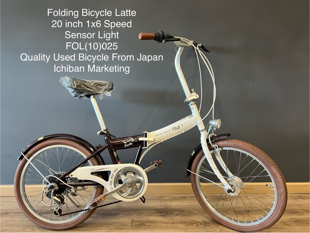 Folding Bicycle Latte 20 inch 1x6 Speed Sensor Light FOL(10)025 Quality ...