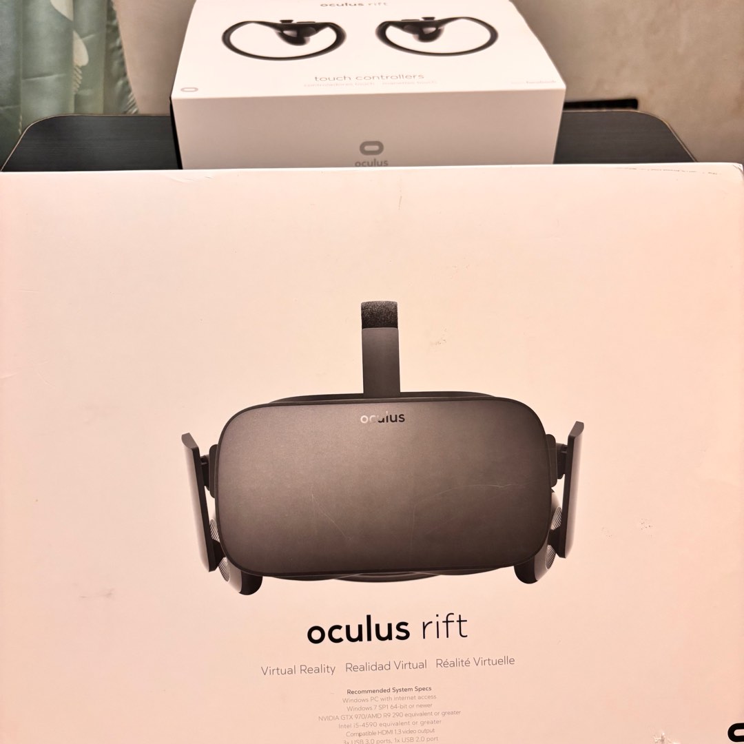 (Fullset Original) Oculus Rift CV1 VR Headset w/ Touch Controllers ...