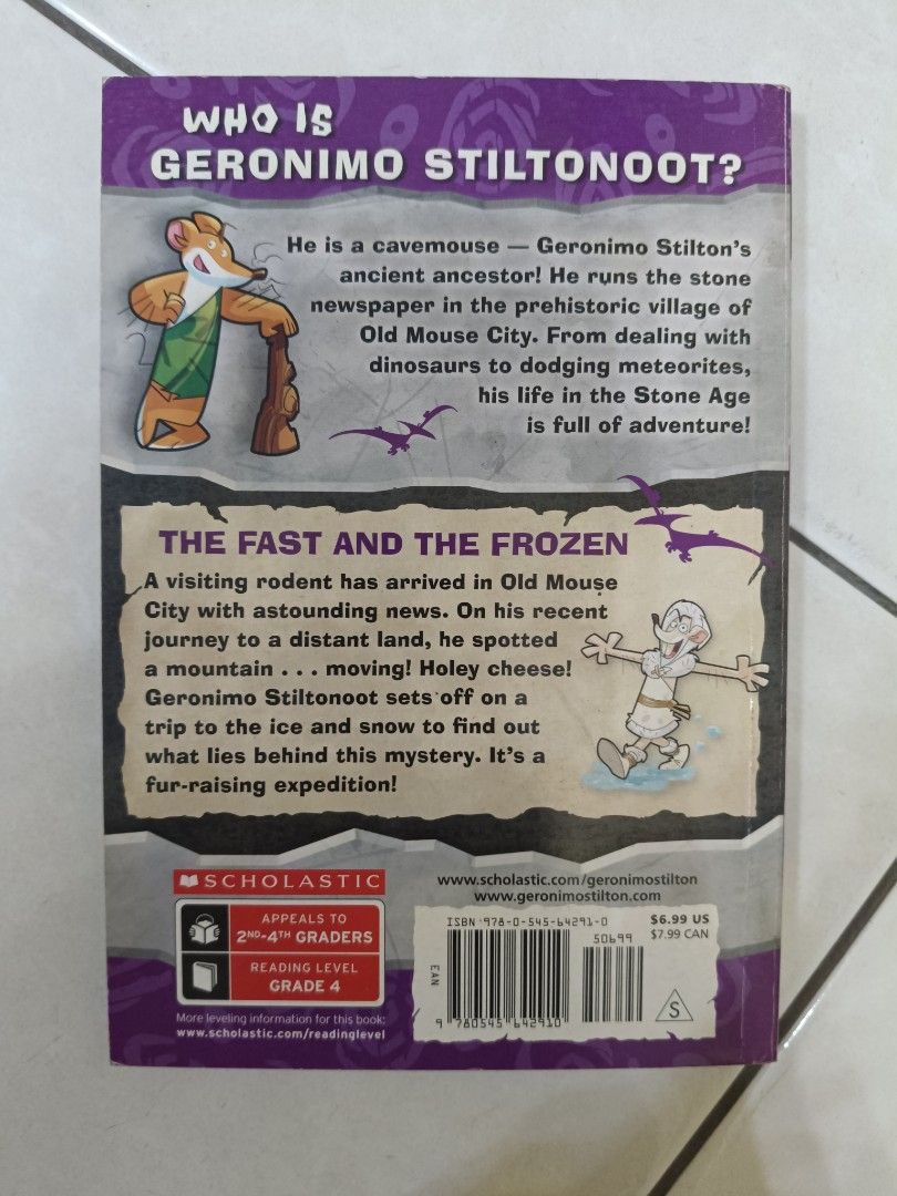 Geronimo Stilton Cavemice: The Fast and The Frozen, Hobbies & Toys ...