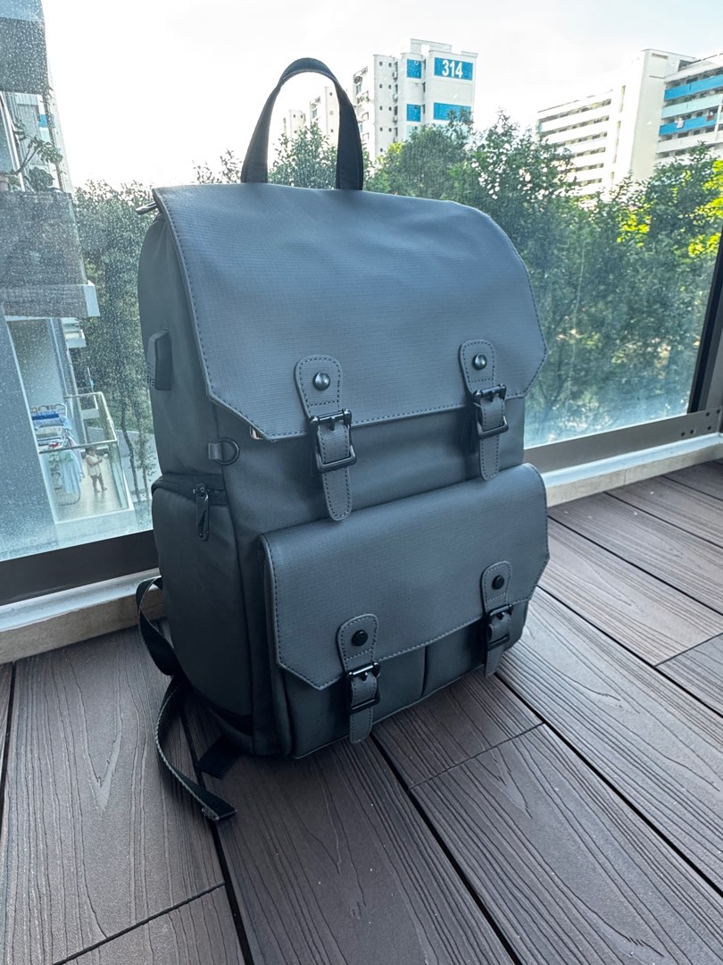 Grey Camera Backpack - Used, Men's Fashion, Bags, Backpacks on Carousell