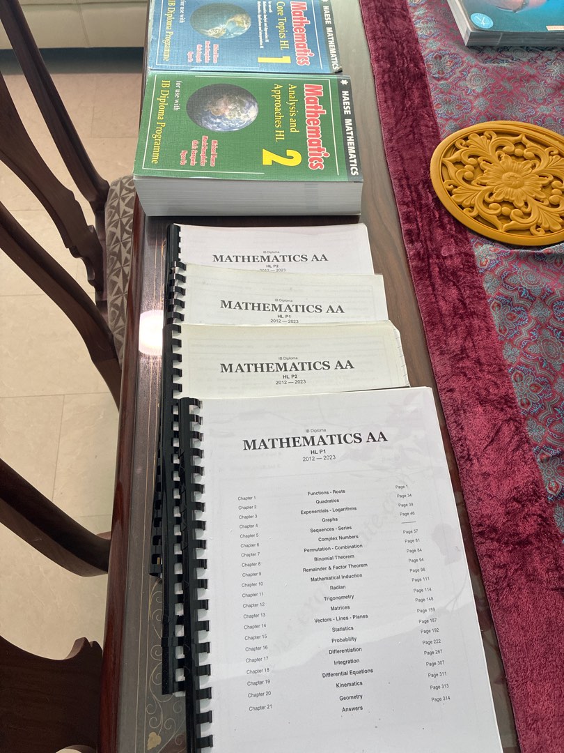 Haese Mathematics AA HL Textbook Set & Topical Past Papers, Hobbies ...