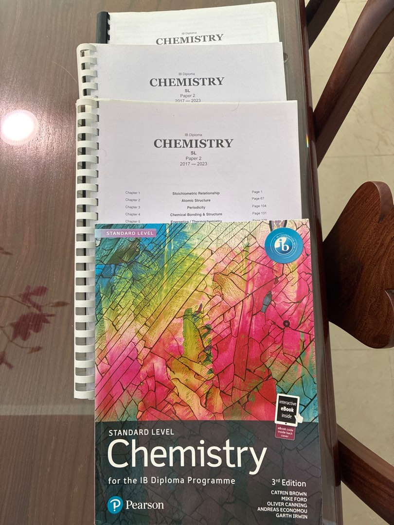 IB Chemistry Textbook - Standard Level & Topical Past Papers, Hobbies ...