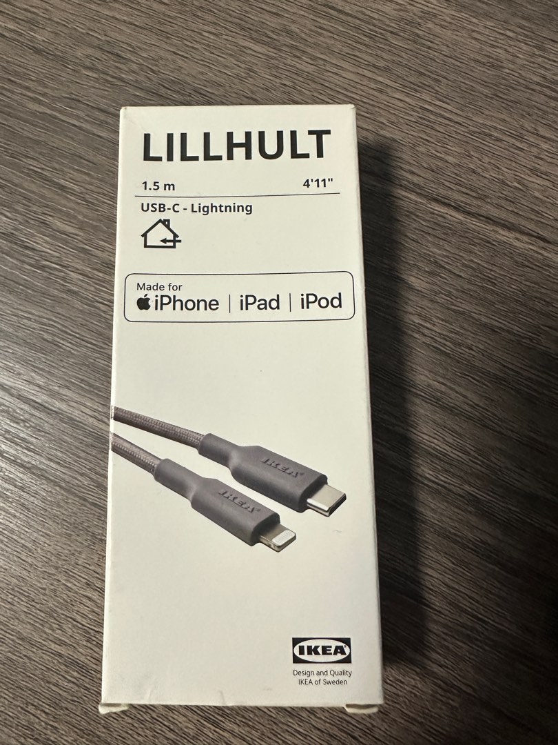 IKEA LILLHULT USB-C to Lightning Cable, Mobile Phones & Gadgets, Mobile ...